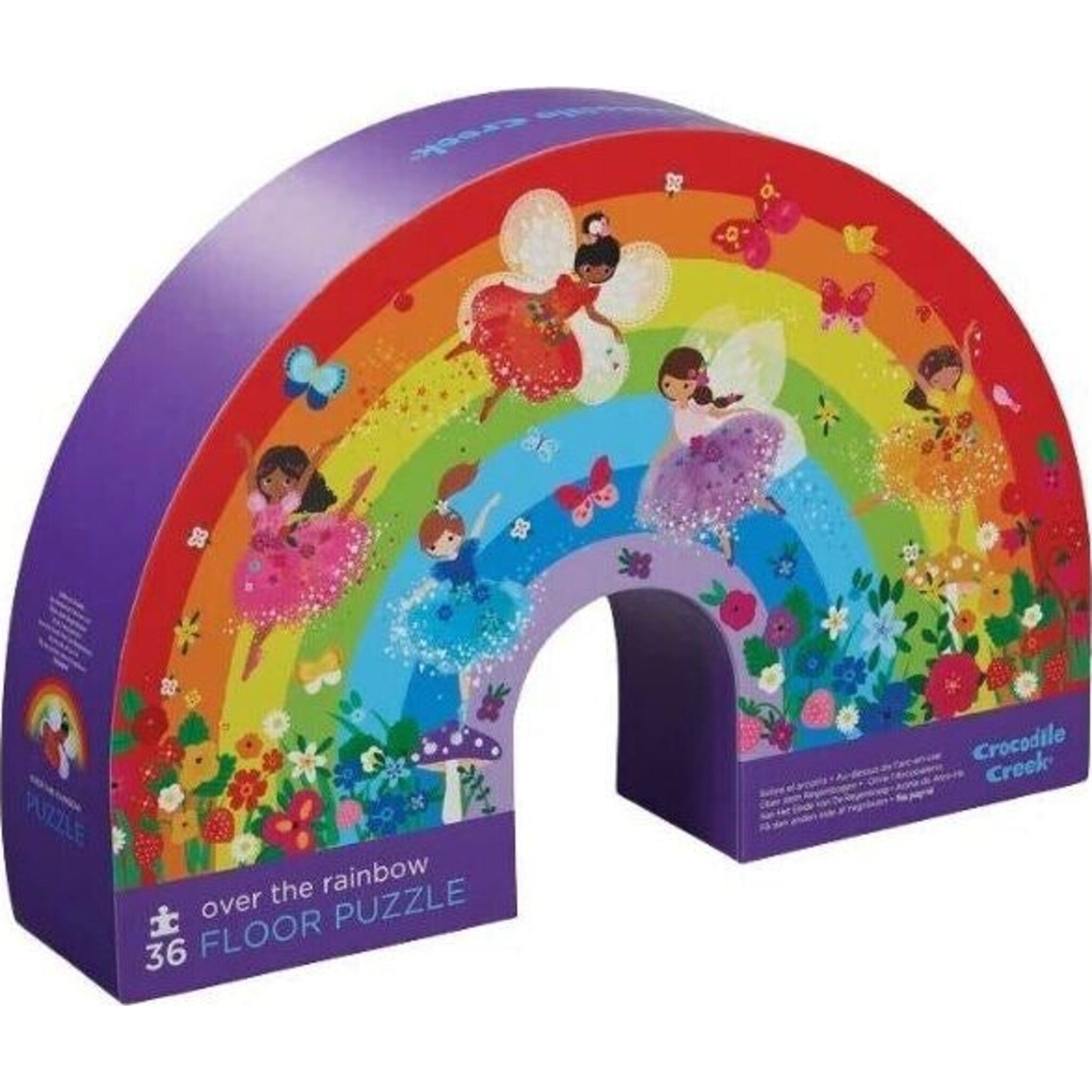Crocodile Creek Classic Floor Puzzle 36 pc Rainbow - Aster & Ruby